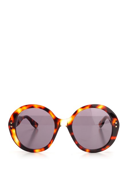 Gucci Large Round Tortoise Shell Sunglasses